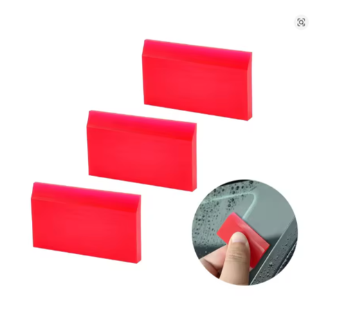 3Pcs Mini Rubber Squeegee Set Flexible Non-Scratch Car Window Tint ...