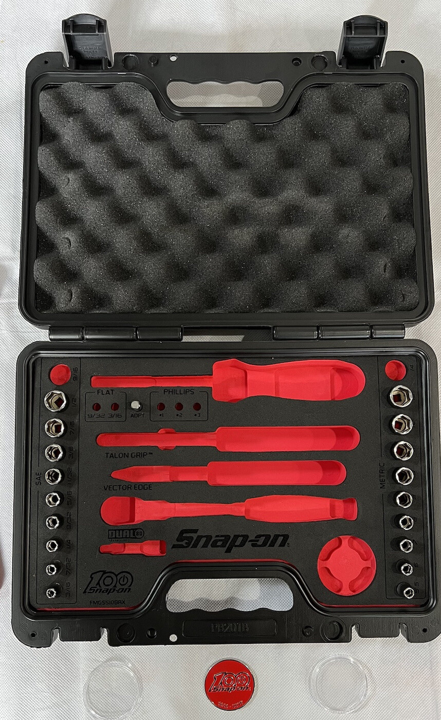 Rare SnapOn 31 pc 1/4 Drive 100th Anniversary Limited Edition Tool set ...