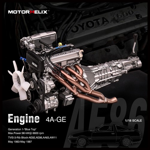 1/18 MH Motorhelix JDM Engine Model Toyota 4A-GE AE86 Free Shipping | eBay