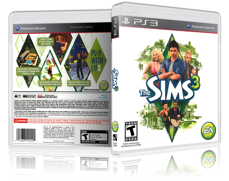 Sims 3 Ps3 Cover