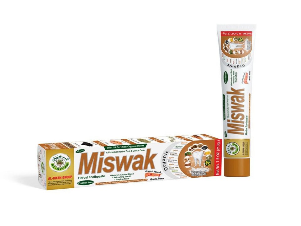 6X MISWAK 10 in 1 ORGANIC TOOTHPASTE - AL RIYAN 100% Natural Fluoride ...