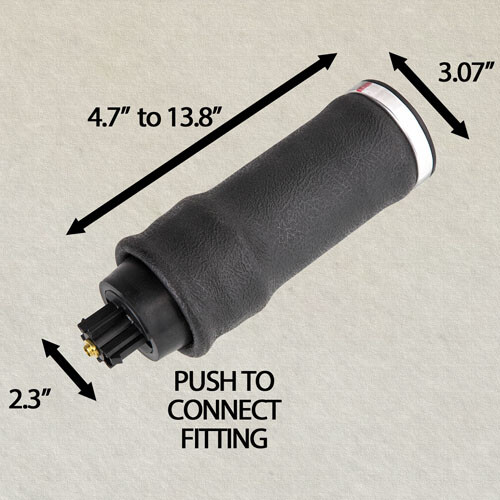 CAB AIR SPRING BAG - REPLACES FIRESTONE W02-358-7093 GOODYEAR 1S5-190 ...