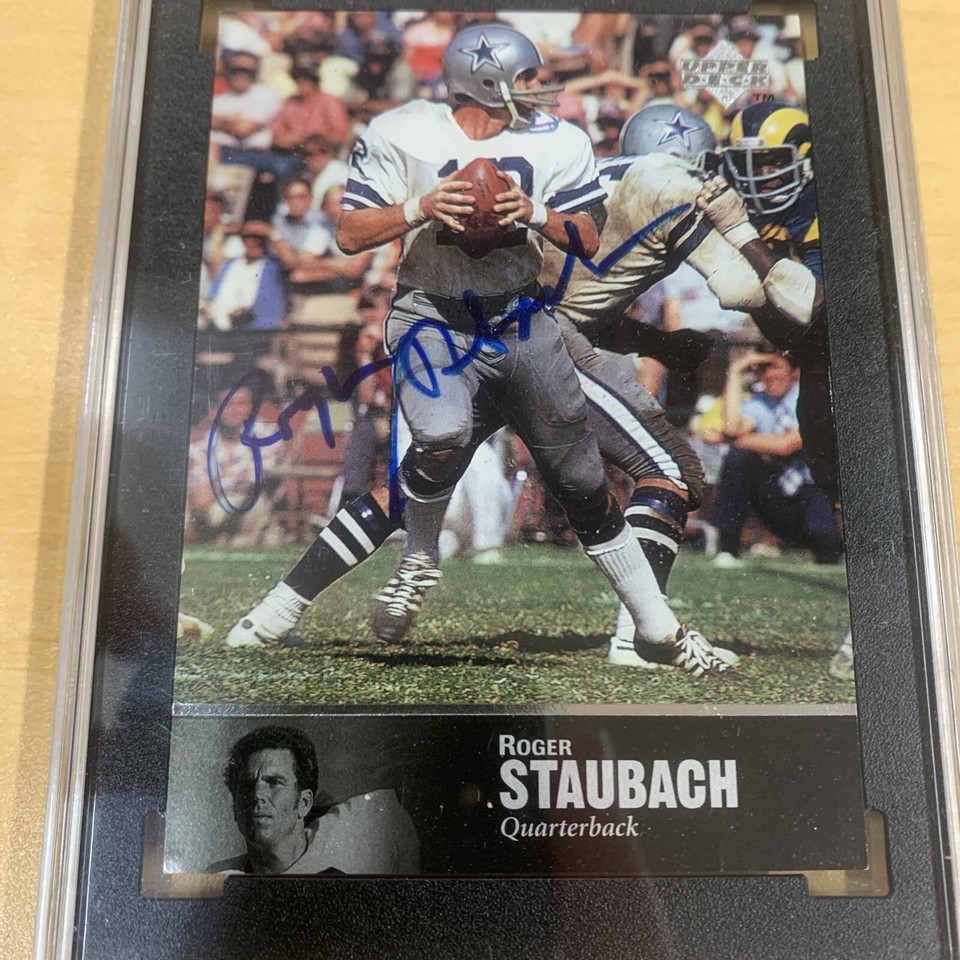 1997 UD Legends ROGER STAUBACH AUTO AL-11 Upper Deck Autograph SP SGC 8 ...