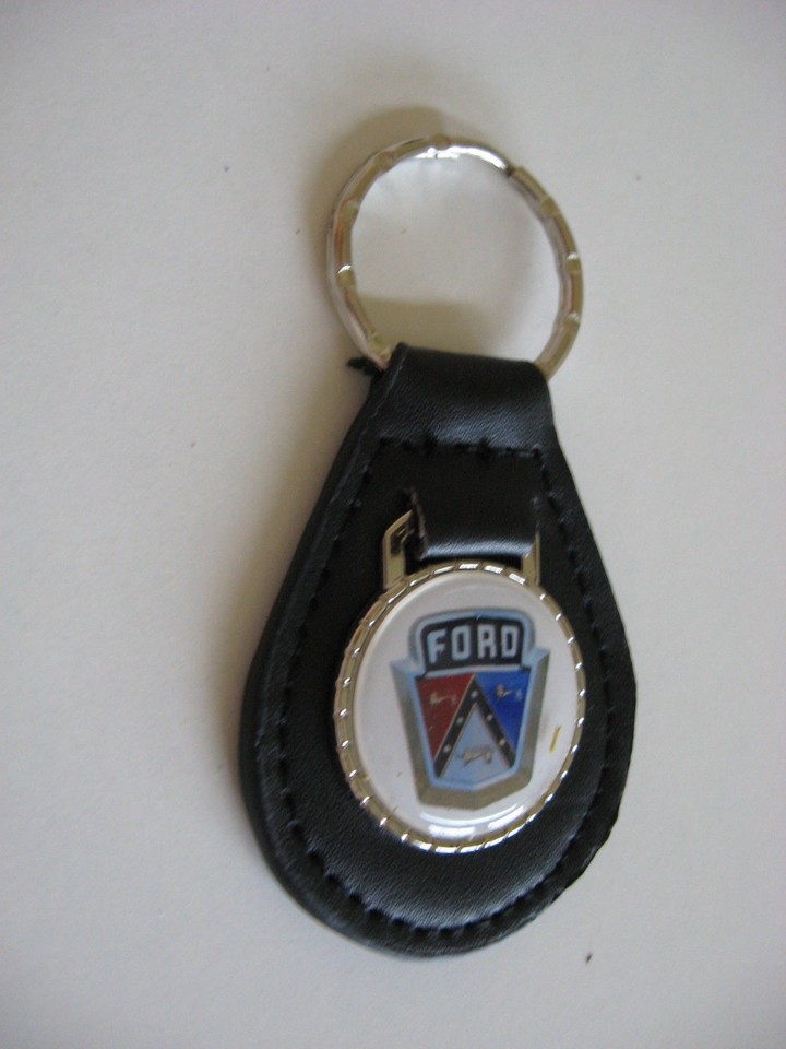 1940's 1950's 1960's FORD CREST EMBLEM LOGO VINTAGE KEYCHAIN KEYRING ...