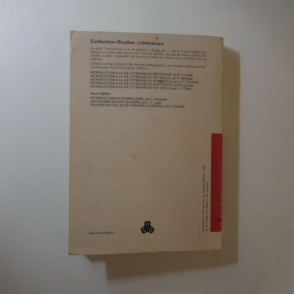 History Of French Literature T2 19th 20th Century 1981 Bordas France ...