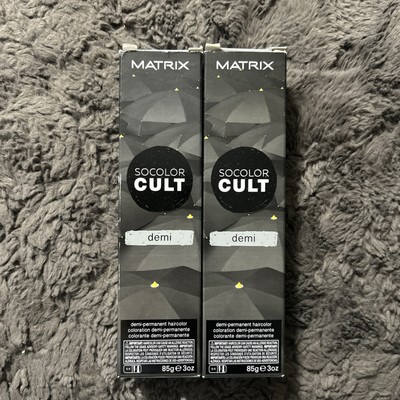 Matrix SoColor Cult DEMI Hair Color Black 4oz Demi Permanent New 2 Pack ...