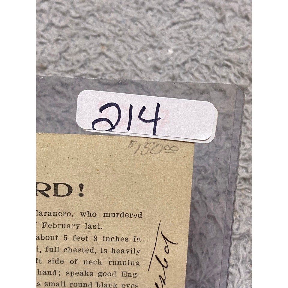 Antique 1904 Reward Postcard $50 Award Wood Chopper Ranch Hands ...