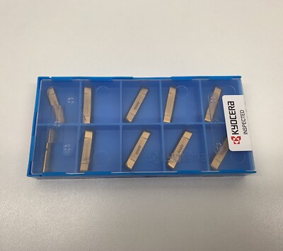 10 Kyocera Ceramic Indexable Grooving Inserts TiN PVD Coated ...