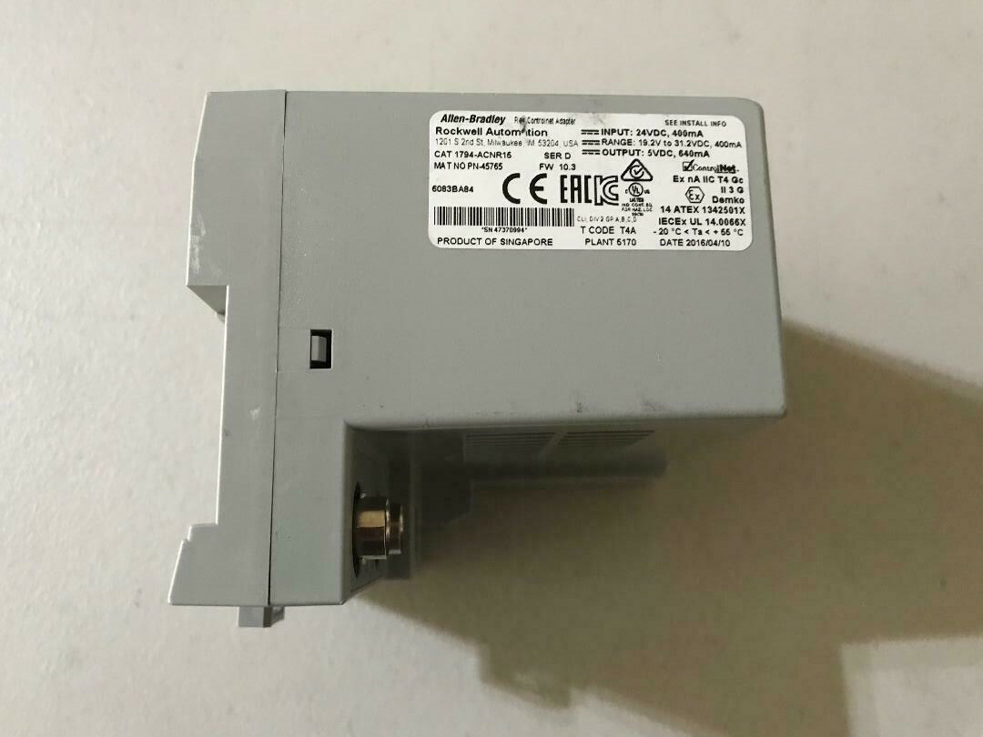 Allen-Bradley 1794-ACNR15 Ser D Flex I/O ControlNet Redundant Media ...