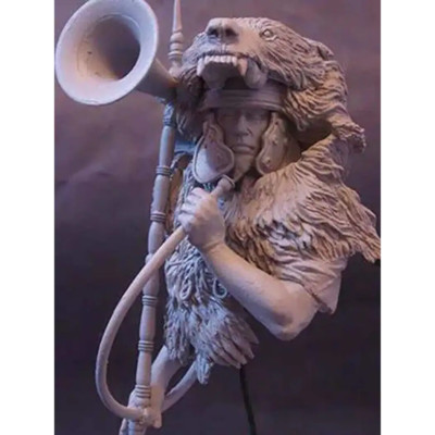 1/10 BUST Resin Model Kit Warrior Roman Trumpeter Unpainted | eBay