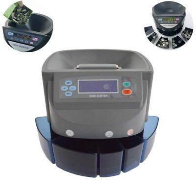 Coin Sorter Counter Digital Automatic Electronic Counting Machine 500 ...