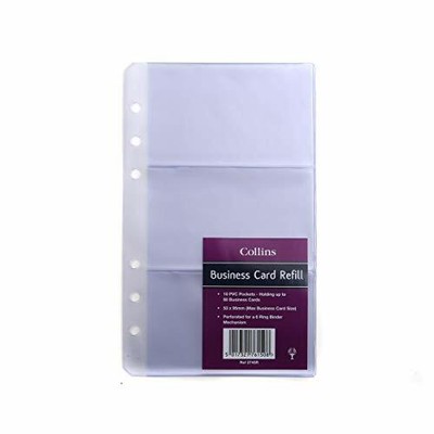 Collins Business Card Ringbinder Refill 10 Pack | eBay