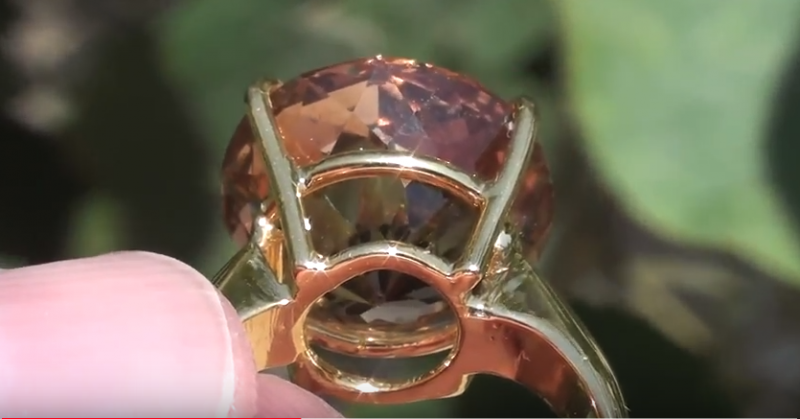Stunning Brilliant Round Cut 17.25CT Imperial Topaz In Real 925 Silver ...