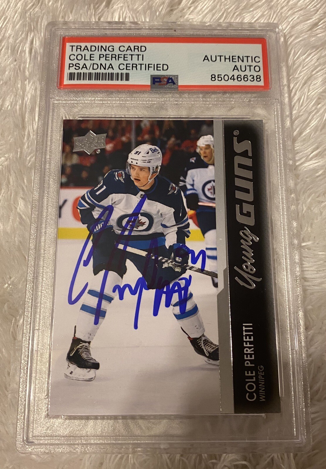 COLE PERFETTI SIGNED 2021-22 UD YOUNG GUNS PSA AUTO WINNIPEG JETS | eBay