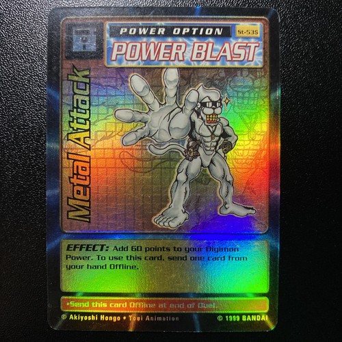 Metal Attack St-53S Digimon Card Starter Bandai Digi Battle Foil Card ...