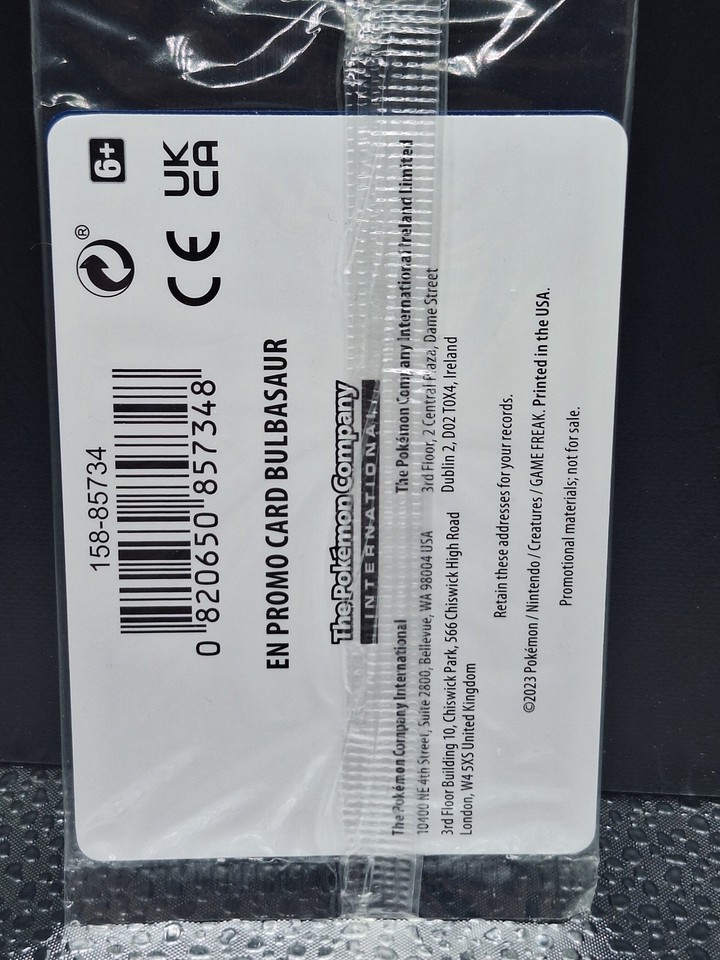 2023 Scarlet and Violet 151 Bulbasaur Best Buy Pre-Release Stamped ...