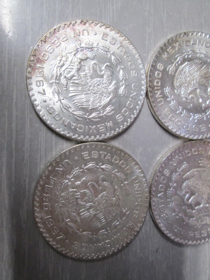 Lot of 7 Mexico 1962-1967 Silver Peso Coins | eBay