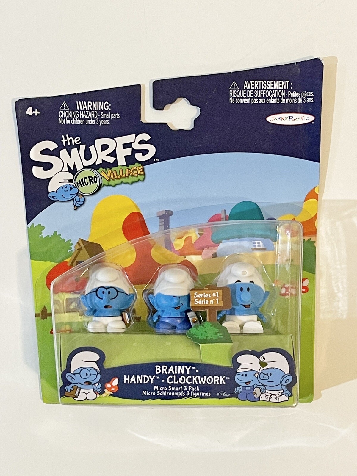New The Smurfs Micro Village Brainy Handy Clockwork Jakks Pacific 2013 ...