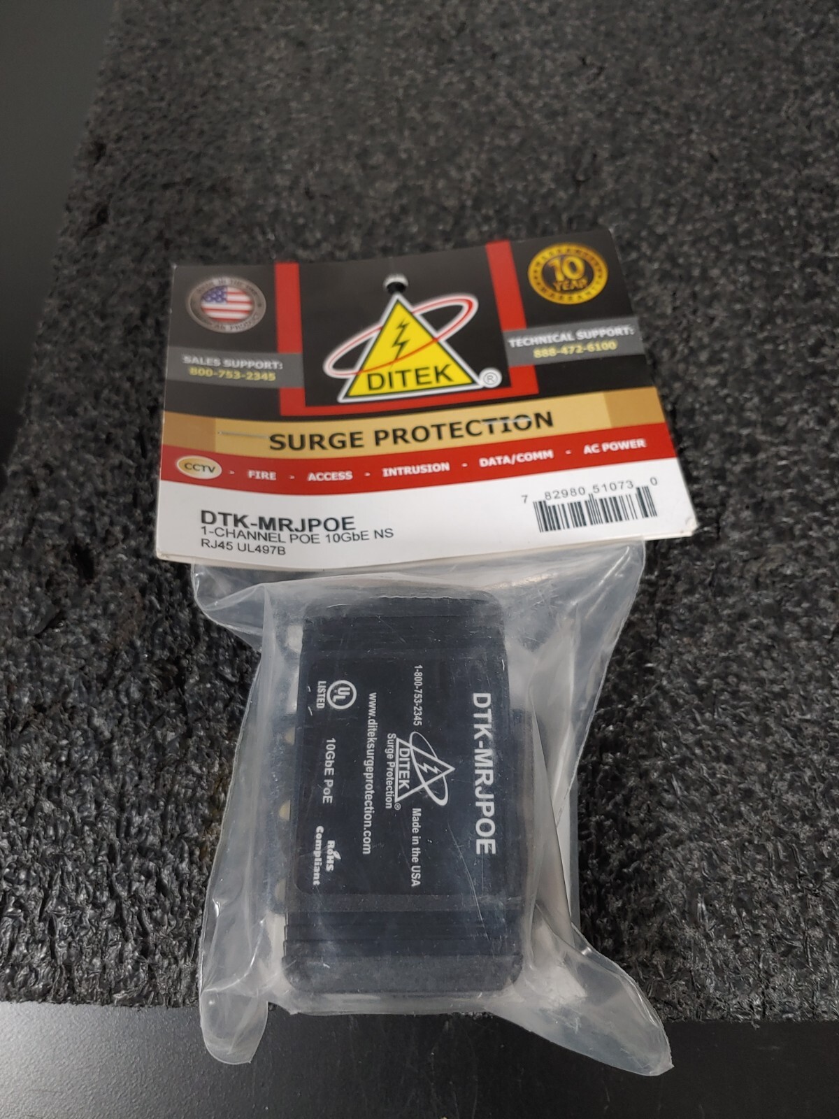 DITEK DTK-MRJPOE 1 Channel POE 10GbE Ethernet Surge Protector | eBay