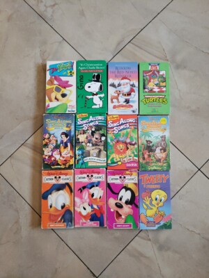 Lot Of 12 Different ,Walt Disney Cartoon VHS, kids Movie Videos.#0000 ...
