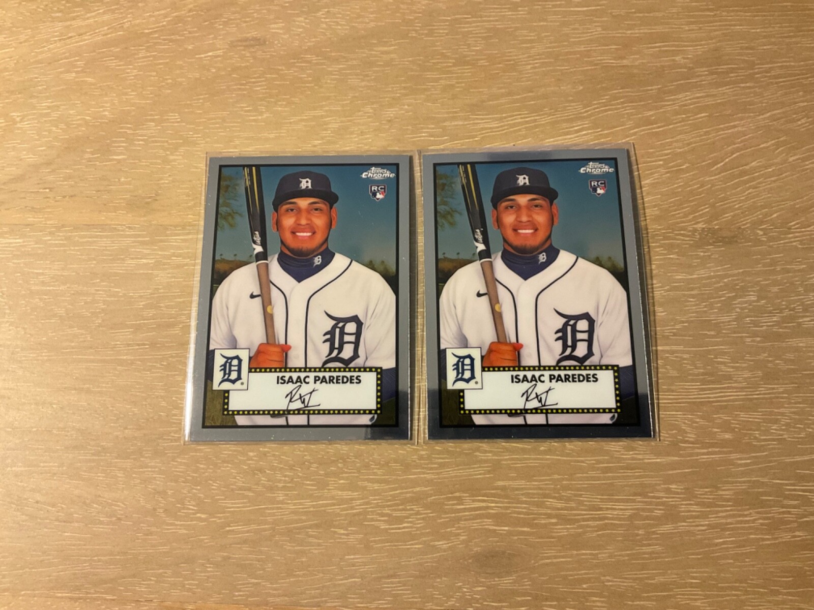 2021 Topps Chrome Platinum Anniversary Isaac Paredes 2 Card Rookie Lot ...