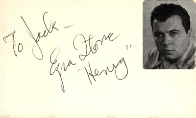 Ezra Stone Signed Auto 3x5 Index Card My Living Doll | eBay