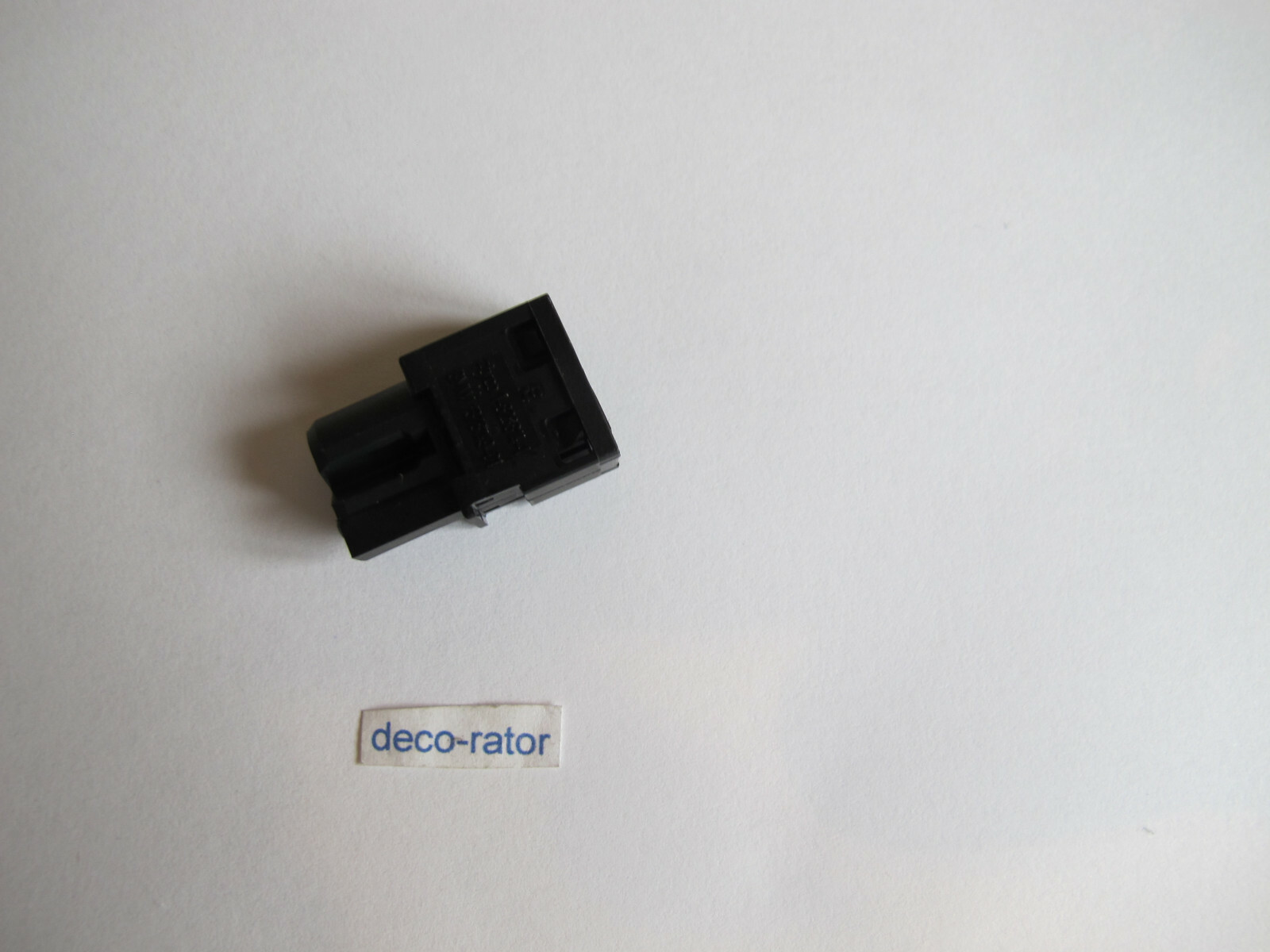 BMW Genuine Plug Terminal Black 2 Pol for Registration Light ...