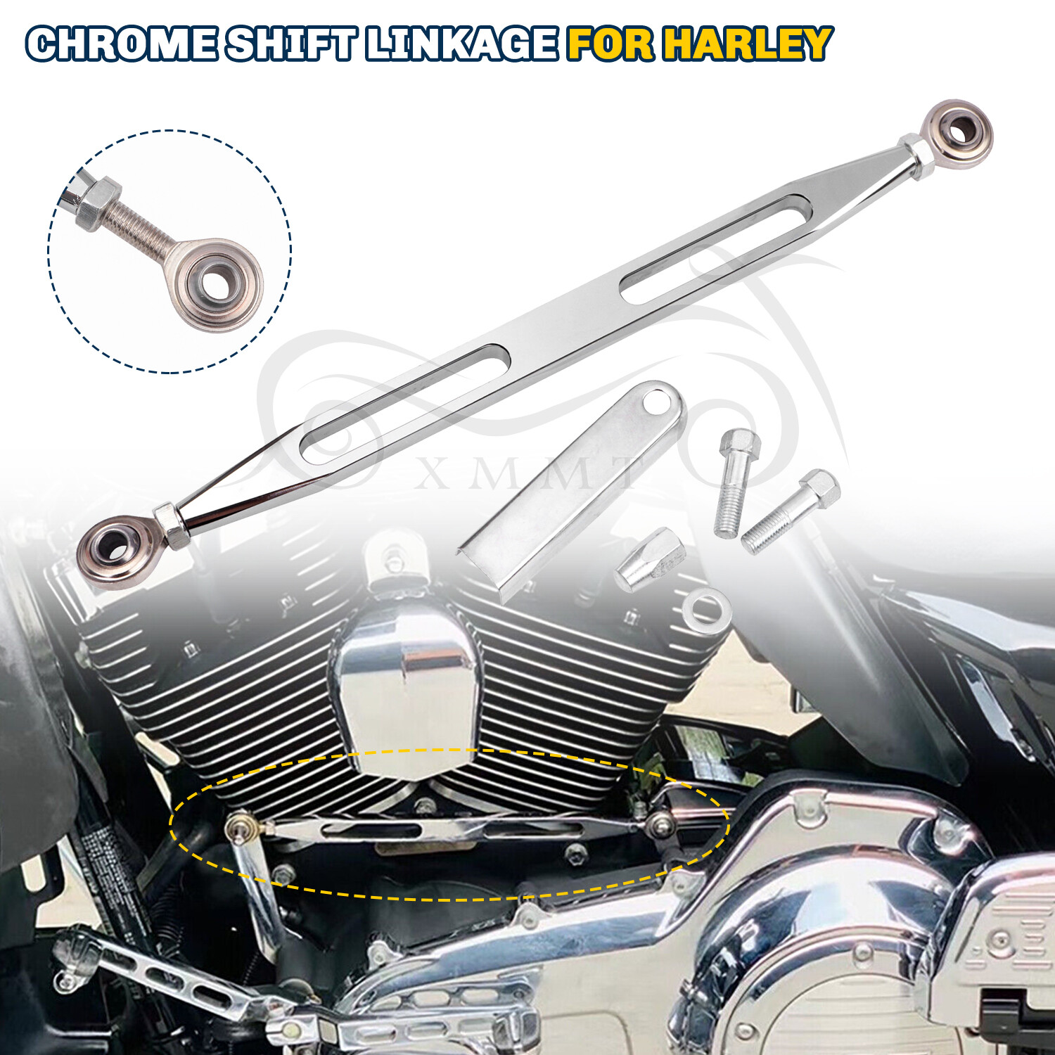 Motorcycle Shift Linkage Shifter Link For Harley Heritage Softail ...