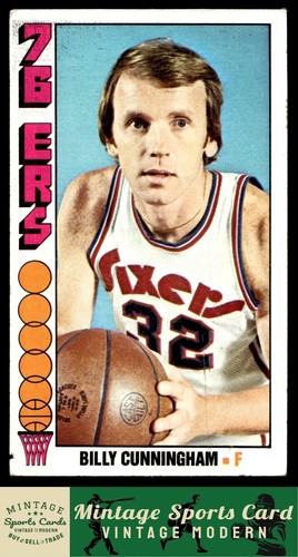 1976-77 Topps - Billy Cunningham - #93 Philadelphia 76ers | eBay