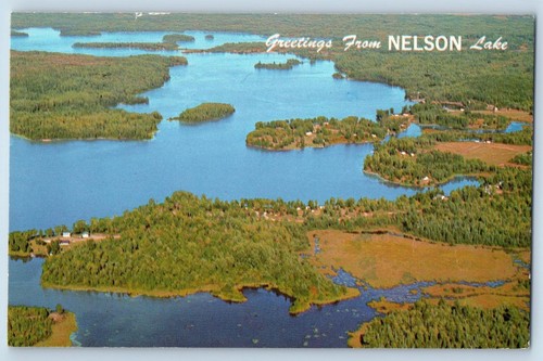 1990 Greetings From Nelson Lake View Hayvard Wisconsin Correspondence ...
