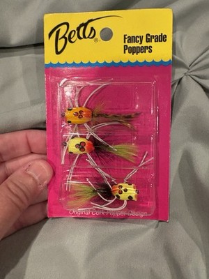 Betts Fancy Grade Cork Poppers Frugal Frog Sz 4 - 3 Pack | eBay