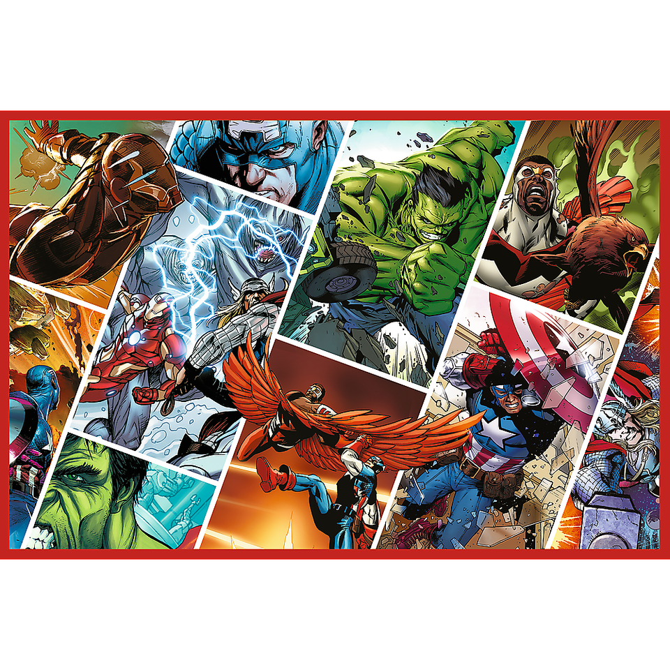 Marvel Avengers 2 x 200 Piece Jigsaw Puzzle Set Trefl Superhero Kids ...