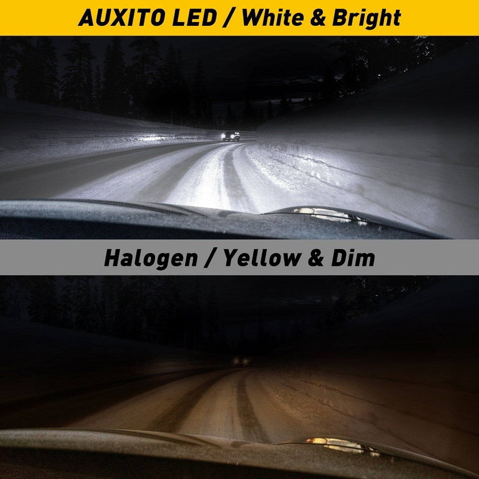 H4 9003 LED Headlight Bulb Conversion Kit Dual High Low Beam 200W 6500K ...