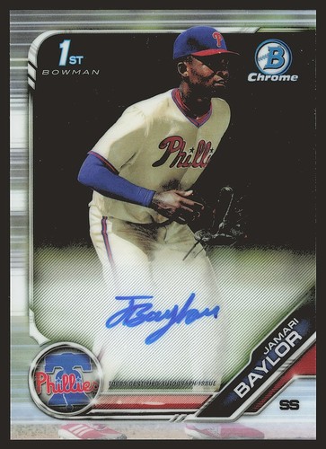 2019 Bowman Draft #CDA-JB Jamari Baylor Chrome Draft Pick Autographs AU ...