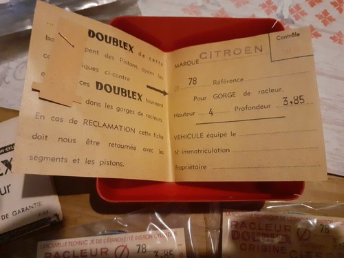 SEGMENTS racleur - CITROEN Ø78 - PROF.3.85 | eBay