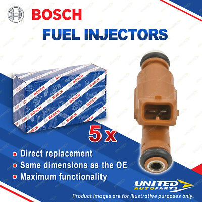 5 x Fuel Injectors for Volvo C70 872 S60 384 S70 874 S80 184 V70 285 ...