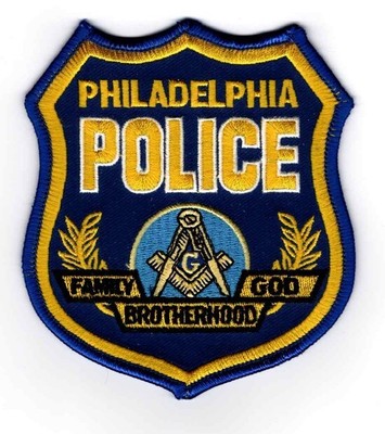 PHILADELPHIA POLICE MASONIC PATCH - EMROIDERED 4.5" X 4" | eBay