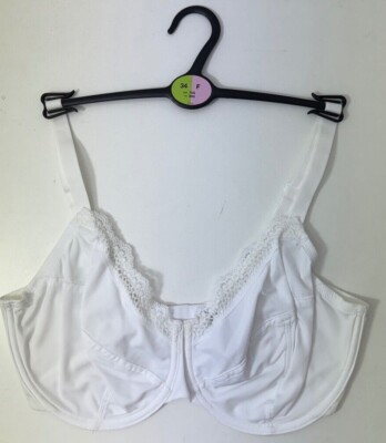 Ladies New Ex M&S White Non Padded Lace Trim Bra Size 34F - 40G | eBay UK