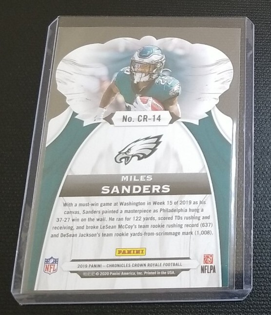 2019 Panini Chronicles Crown Royale MILES SANDERS Rookie #14 ...