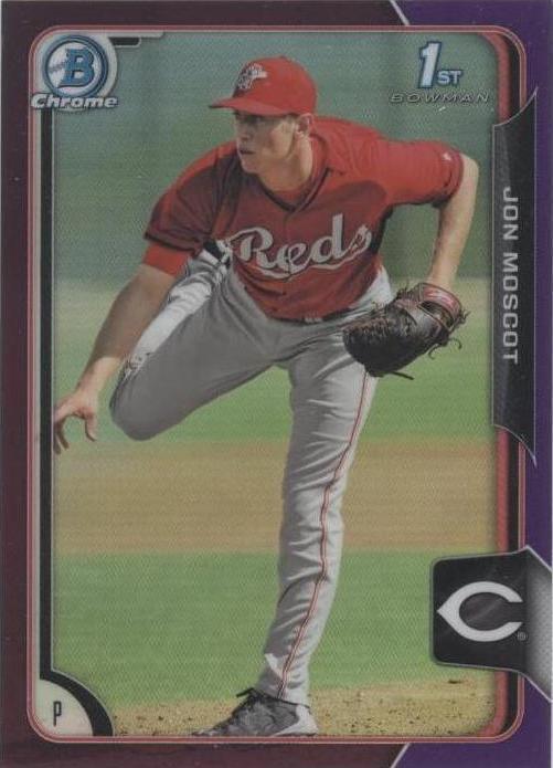 2015 Bowman Chrome - Prospects Jon Moscot #BCP163 Purple Refractor /250 ...