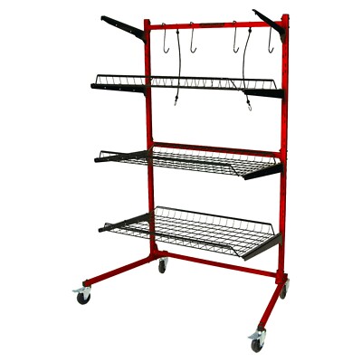 PROLific Parts Caddy Pro - Innovative Auto Body Rolling Parts Rack ...