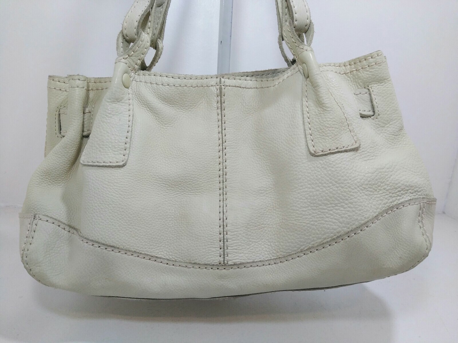 Fossil 1954 leather white ivory shoulder bag large pu… - Gem