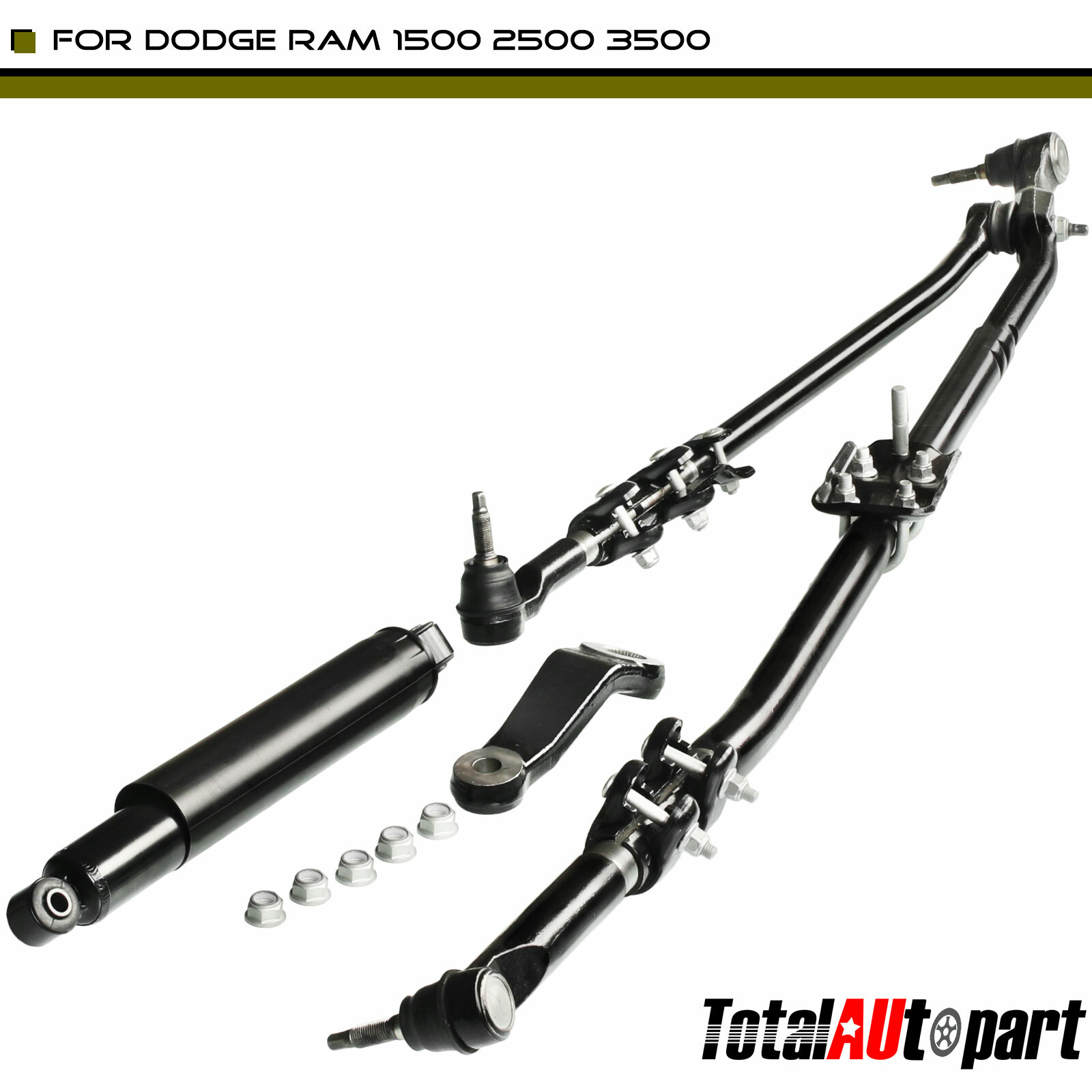 New Front Steering Linkage Drag Link Tie Rod Kit for Dodge Ram 2500 ...