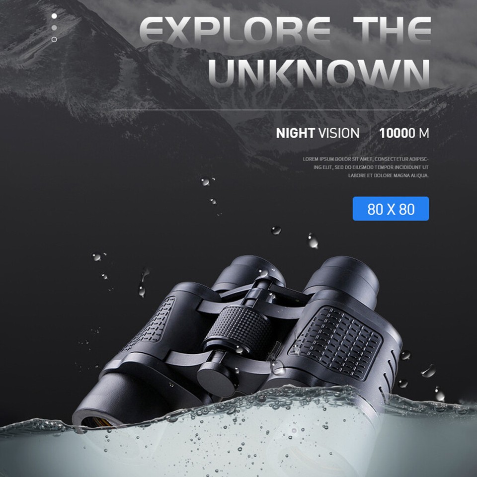 80x80 Military Zoom Powerful Binoculars Day/Low Optics Hunting | eBay