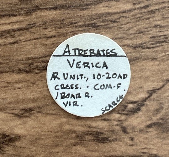 ANCIENT BRITISH- CELTIC. ATREBATES AND REGNI, VERICA (CIRCA 10-40 ...