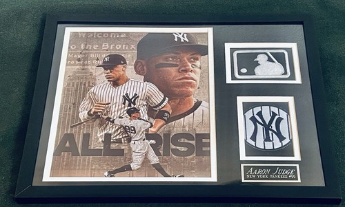 MLB AARON JUDGE 8x10 Print In 11 X 14 MATTED, FRAMED, NAMEPLATE ...