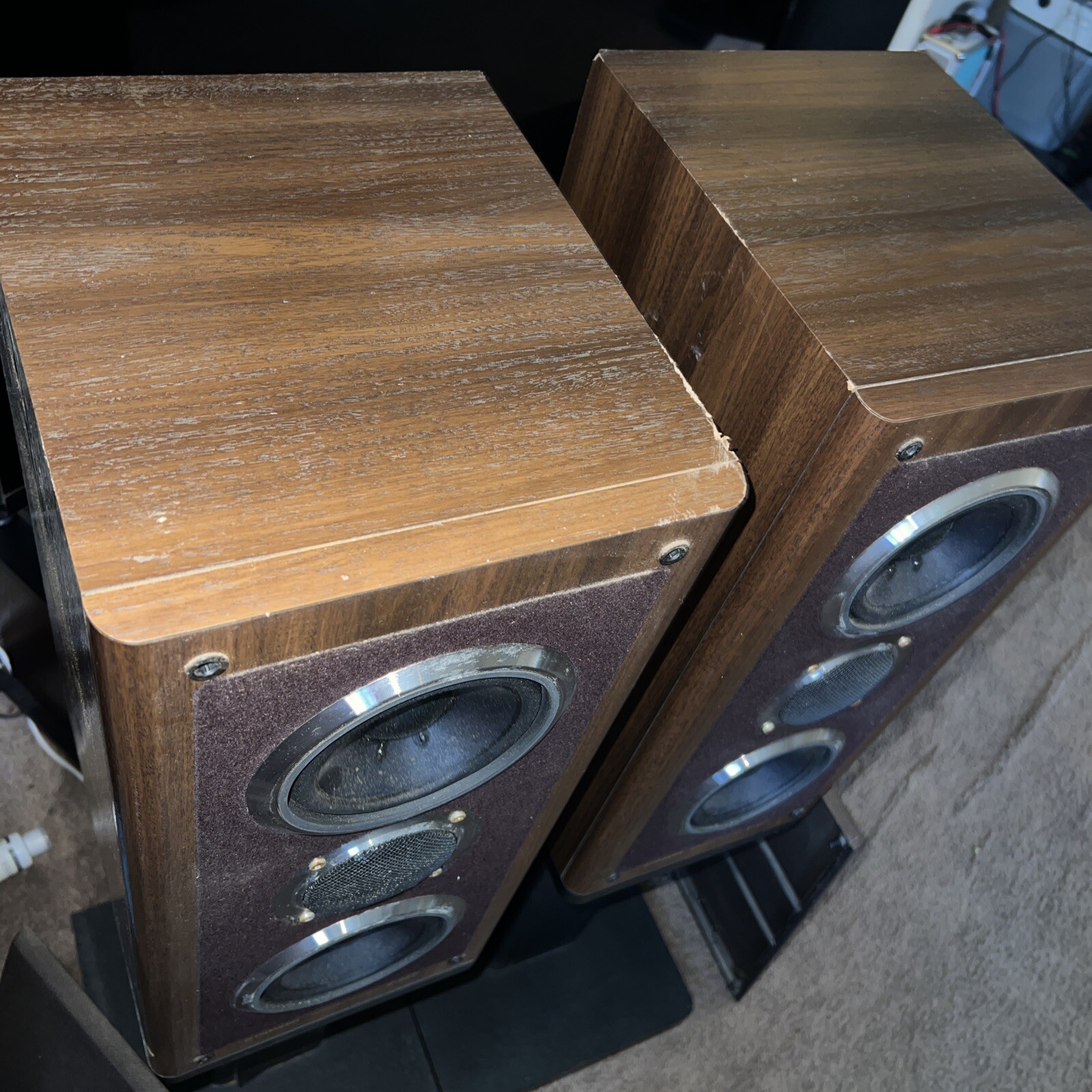 pioneer s-55t Vintage Speakers No Floor Stands Made In Japan Audiophile ...