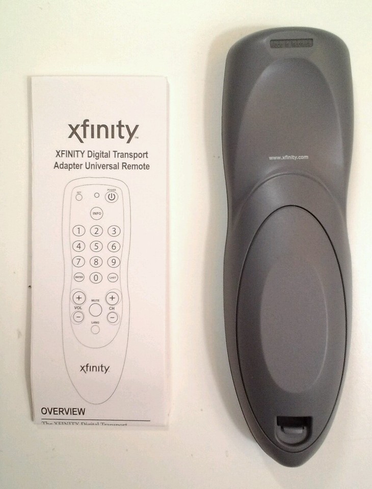 COMCAST XFINITY CABLE DTA (DIGITAL TRANSPORT ADAPTER) UNIVERSAL REMOTE ...