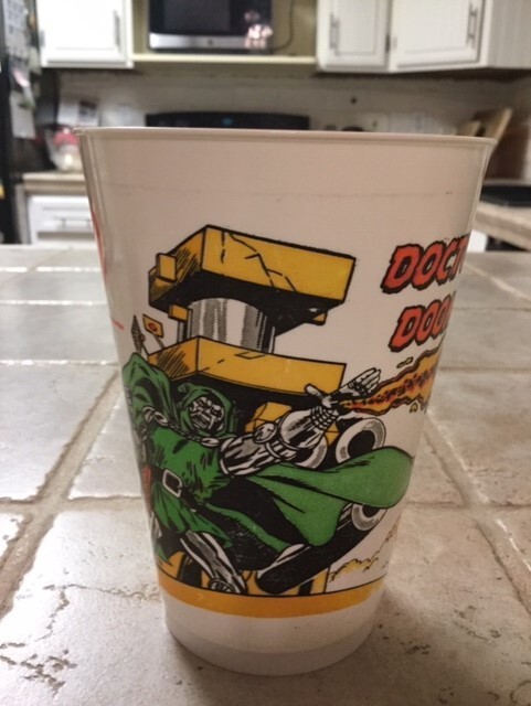 Doctor Doom Sub-mariner Marvel 1977 slurpee cup, 7-Eleven, 7-11, VG ...