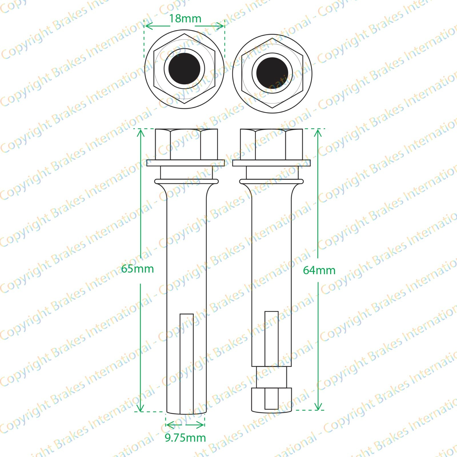 2X REAR CALIPER SLIDER PIN GUIDE KIT PINS FITS LEXUS IS250 IS300 13 ...